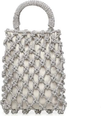 Rosantica Femme, Sacs, Gris, Taille: ONE Size Sac cabas orn&eacute; de cristaux