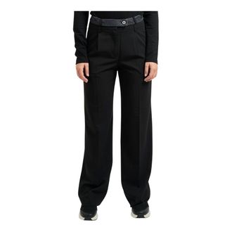 Karl Lagerfeld Femme, Pantalons, Noir, Taille: 42 FR Pantalon double ceinture