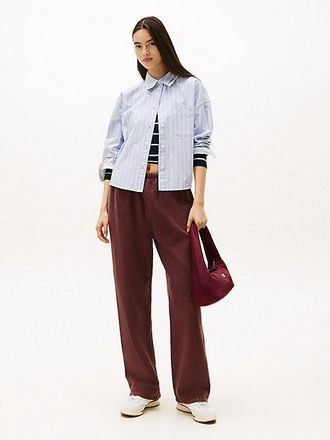 Tommy Hilfiger Jogging délavé à jambe ample et logo brodé