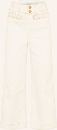 Zimmermann Cropped-Jeans Roselight weiss