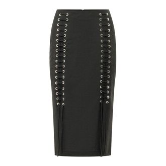 Pinko Gem Midi Rock - - Skirts - Damen - Schwarzk - M