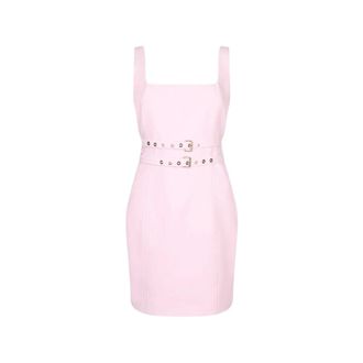 Liu Jo Femme, Robes, Rose, Taille: 40 FR Square Neck Belted Short Dress