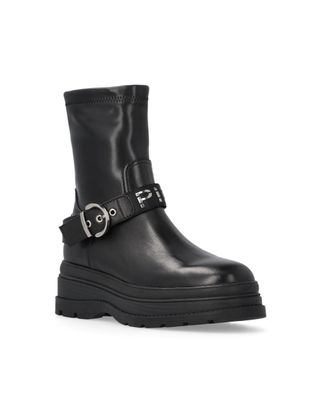 Pinko Womens Ankle Boots Eva 01 Black Leather
