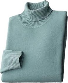 Generic Pull &eacute;pais &agrave; col roul&eacute; en laine pour homme, Pea En8, L