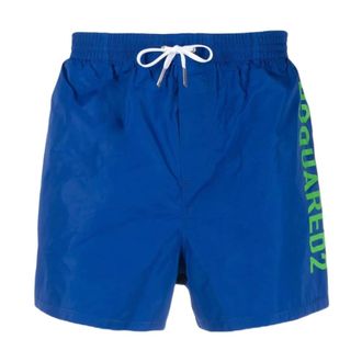 Dsquared2 Bademode mit Seitenlogo - - Swimwear - Herren - Blau - L