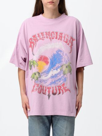 Balenciaga T-shirt oversize en coton &agrave; imprim&eacute; graffiti