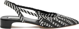 Gabriela Hearst Gewebte Perro Slingback-Pumps - Schwarz
