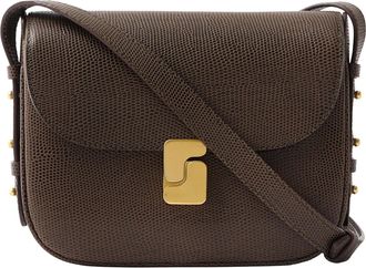 SOEUR Sac Bellissima Mini Cuir Grain&eacute; Emboss&eacute; L&eacute;zard Soeur