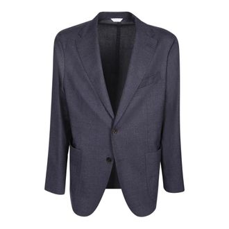 Boglioli Homme, Vestes, Bleu, Taille: XL Tissu hopsack. Coupe classique