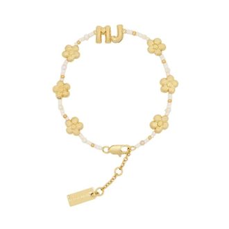 Marc Jacobs Femme, Accessoires, Jaune, Taille: ONE Size The Beaded MJ Balloon Bracelet