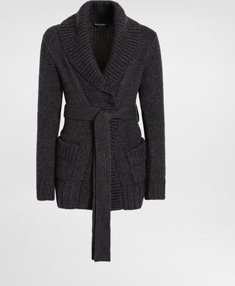Dolce & Gabbana Cashmere Cardigan - Mann Strickwaren Grau 50