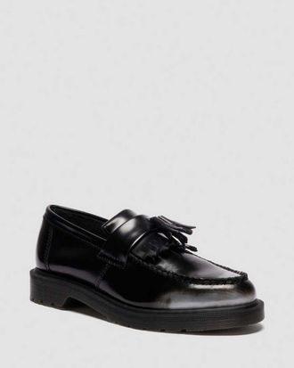 Dr. Martens Adrian Tassel Arcadia Rub Off Leder Loafer in Metallic, Gr&ouml;&szlig;e: 36