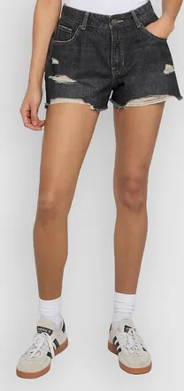 Urban Classics Destroyed Denim Shorts black washed