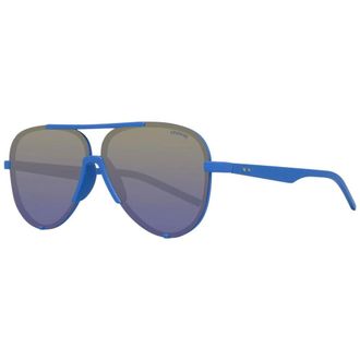 Polaroid unisex, Accessoires, Bleu, Taille: ONE Size Lunettes de Soleil Bleues en Plastique Protection Polarisée