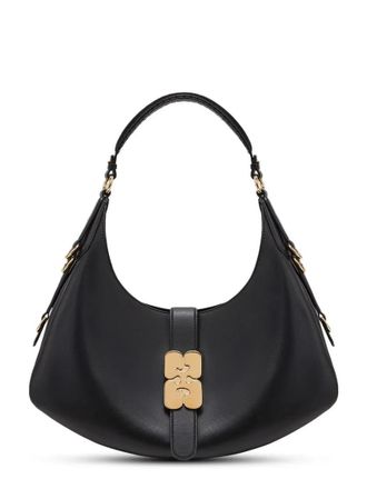 Ganni Hobo Bags - Crescent-Shaped Handbag In Recycled Leather - Gr. unisize - in Schwarz - f&uuml;r Damen