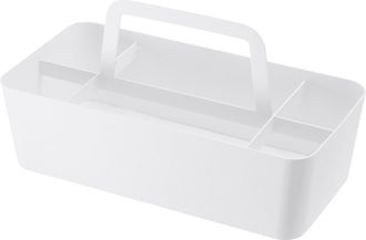 Yamazaki Tableware Yamazaki 2725 TOWER Aufbewahrungsbox, wei&szlig;, Stahl/Silikon, minimalistisch, 30 x 15 x 15 cm