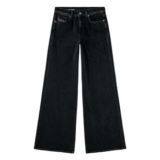 Diesel 1978 D-Akemi Wide Jeans - Femme - Jeans - Noir - Taille: W29