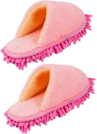 Frcolor SUPVOX Pantoufles dInt&eacute;rieur pour Adultes Chaudes dHiver Doublure en Polaire Semelle Antid&eacute;rapante Taille Moyenne Couleur Rose Confort Thermique pour 