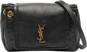 Saint Laurent Sac bandouli&egrave;re Mini Nolita Pre-owned - Femme - Pre-owned - Noir - Taille: ONE Size