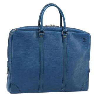 Louis Vuitton Pre-owned Vintage Epi Leder Business Bag - - Pre-owned - Damen - Blau - ONE SIZE