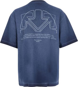 Off-white Offline Half Harrow T-Shirt - Blue