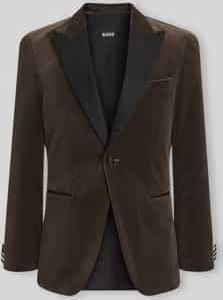 HUGO BOSS Slim Fit Sakko aus Seiden-Mix Modell Hutson