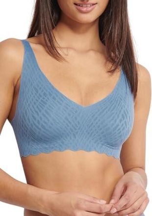 sloggi Zero Feel Bliss Soft Bra Femme, Azura Blue, L Grande Taille