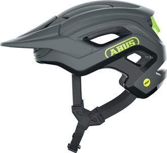 ABUS MTB-Helm Cliffhanger MIPS - Fahrradhelm f&uuml;r anspruchsvolle Trails - mit MIPS Aufprallschutz & gro&szlig;en L&uuml;ftungs&ouml;ffnungen - f&uuml;r Damen und Herren - Grau/G