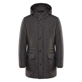 Moorer Gesteppte Jacke mit Kapuze - - Coats - Herren - Grau - XS
