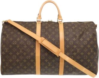 Louis Vuitton unisex, Pre-owned, Brun, Taille: ONE Size Pre-owned Keepall Bandouli&egrave;re 55 Boston Bag