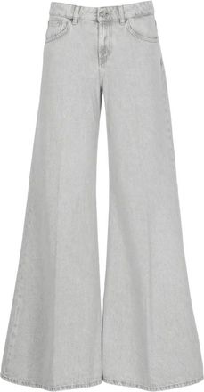 Dondup Femme, Jeans, Gris, Taille: W28 Jacklyn Wide-leg Jeans