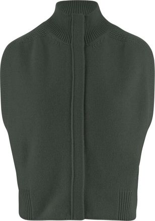 SA SU PHI Femme, Vestes, Vert, Taille: 46 FR Pull Sans Manches en Cachemire