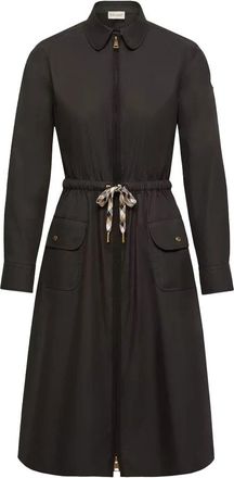 Moncler L20932G00018599Mw999 Hemdkleid - - Dresses - Damen - Schwarzk - XS