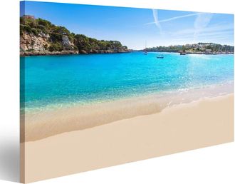 Islandburner Bild auf Leinwand Mallorca Hafen Christus Strand in Manacor auf der Insel Balearen Mallorca in Spanien Bilder Drucke Bilder Wandbild Wanddekoration