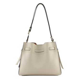 Pourchet Femme, Sacs, Beige, Taille: ONE Size Beige besace - en cuir