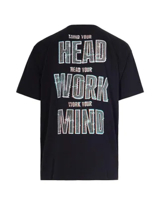 Carhartt Work in Progress Mens T-Shirt Mind Your Head Black Organic Cotton Single Jersey T-Shirts And Polos