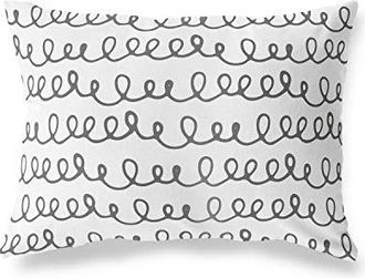 Bonamaison Le Jardin du Lin Kissen Zierkissenbezug Zufälliges Muster Kissenbezug, Weich Bequem, Für Zuhause Autos Büro Sofa Wohnzimmer Couch Schlafzimmer Dekor, 