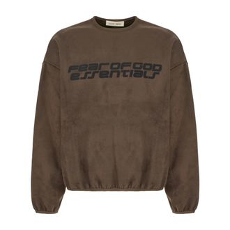 Fear of God Modernes Rundhals-Sweatshirt - - Sweatshirts & Hoodies - Herren - Braun - S
