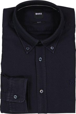 HUGO BOSS Herren Hemd blau Oxford