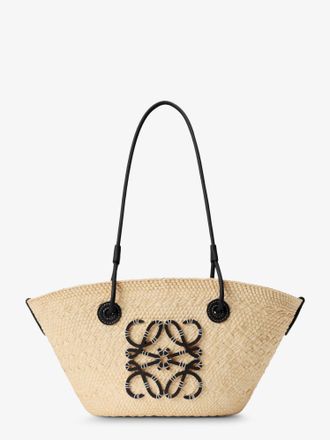 Loewe Paulas Ibiza-Anagram palm leaves and leather shoulder bag - LOEWE - gender_Woman