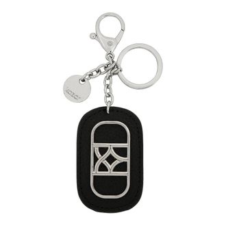 Kazar Femme, Accessoires, Noir, Taille: ONE Size Porte-cl&eacute;s noir avec quincaillerie argent&eacute;e