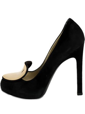 Saint Laurent escarpins Catherine en daim 125 mm - Noir