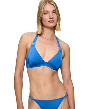 Triumph Midnight Swim P, Bikini Top Damen, Blau (Very Blue), 42