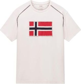 Napapijri T-shirt droit imprim&eacute; Reflect en coton