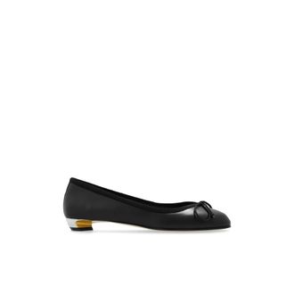 Alexander McQueen Leder Ballettflats - - Shoes - Damen - Schwarzk - 39 EU