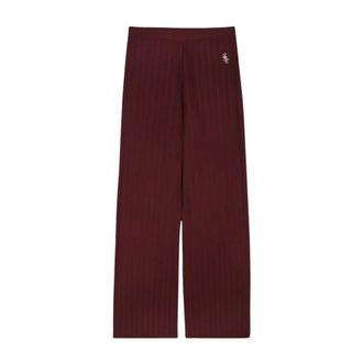 Sporty & Rich Femme, Pantalons, Rouge, Taille: 40 FR SRC Ribbed Pantalons