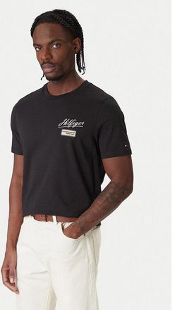 Tommy Hilfiger T-Shirt Modern Ath Graphic MW0MW41471 Schwarz Regular Fit