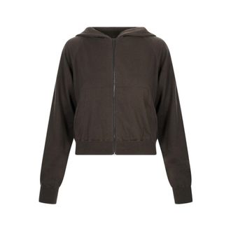 Max Mara Kapuzen-Strickjacke mit Rei&szlig;verschluss - - Sweatshirts & Hoodies - Damen - Braun - M