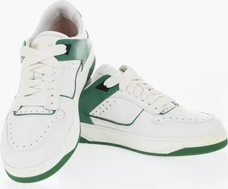 Santoni Leather Sneakers AIR With Contrast Details Santoni