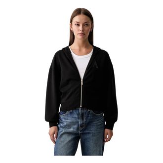A|X Armani Exchange Sequin Logo Zip-up Hoodie - - Sweatshirts & Hoodies - Damen - Schwarzk - S